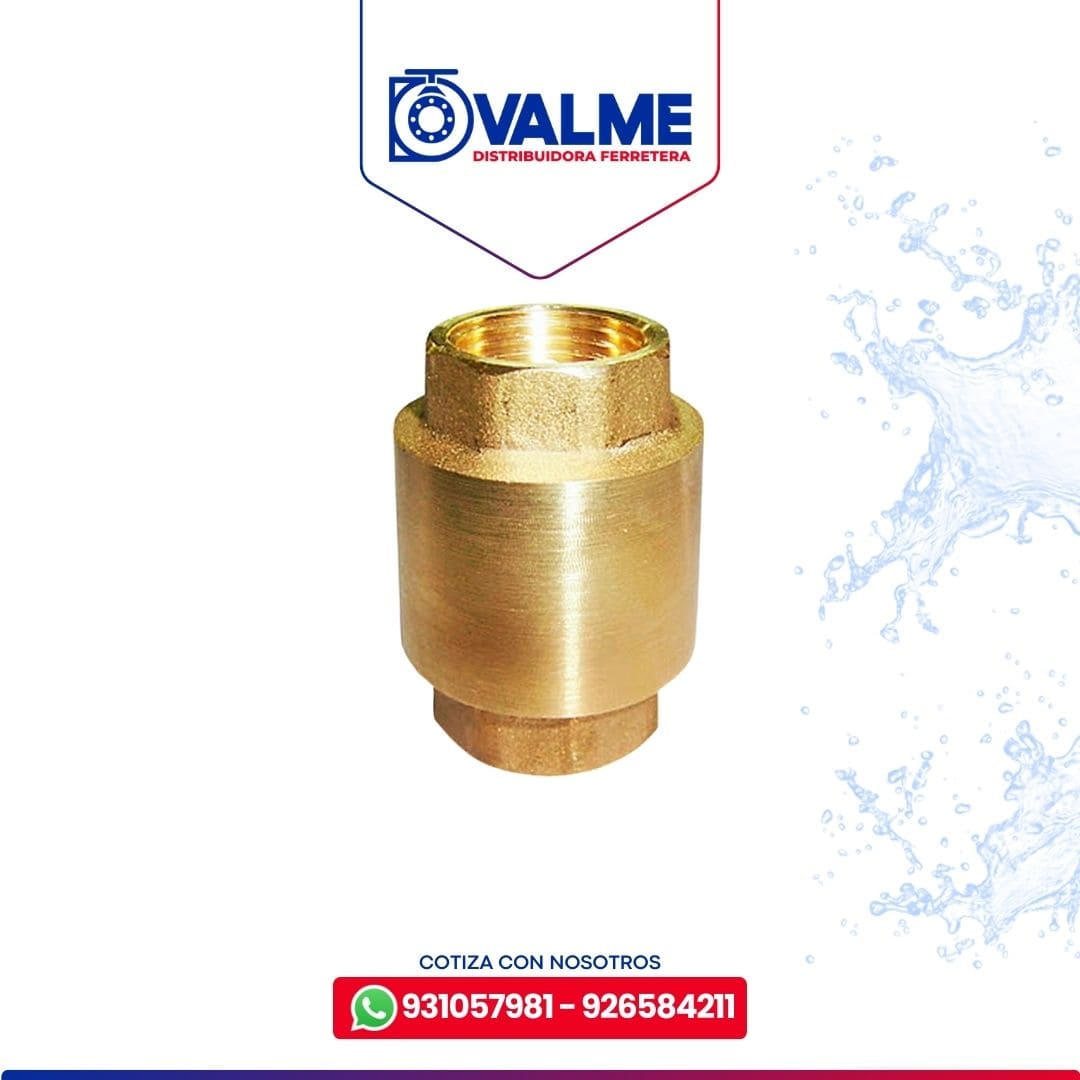 Válvula Check Vertical de Bronce – Dvalme